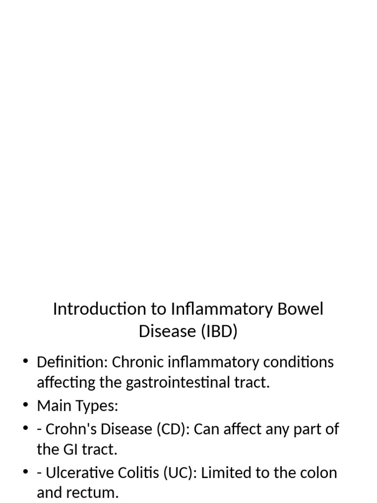 IBD_Presentation | PDF | Crohn's Disease | Ulcerative Colitis