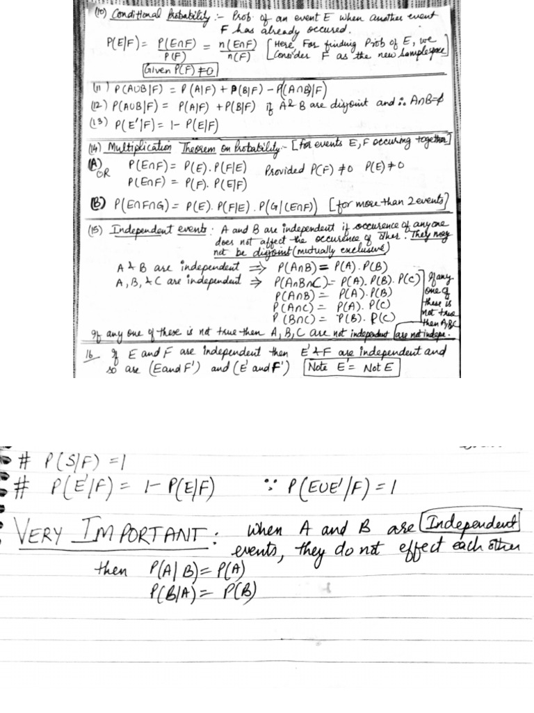 Probability (Conditional Prob.+multiplication Rule) | PDF