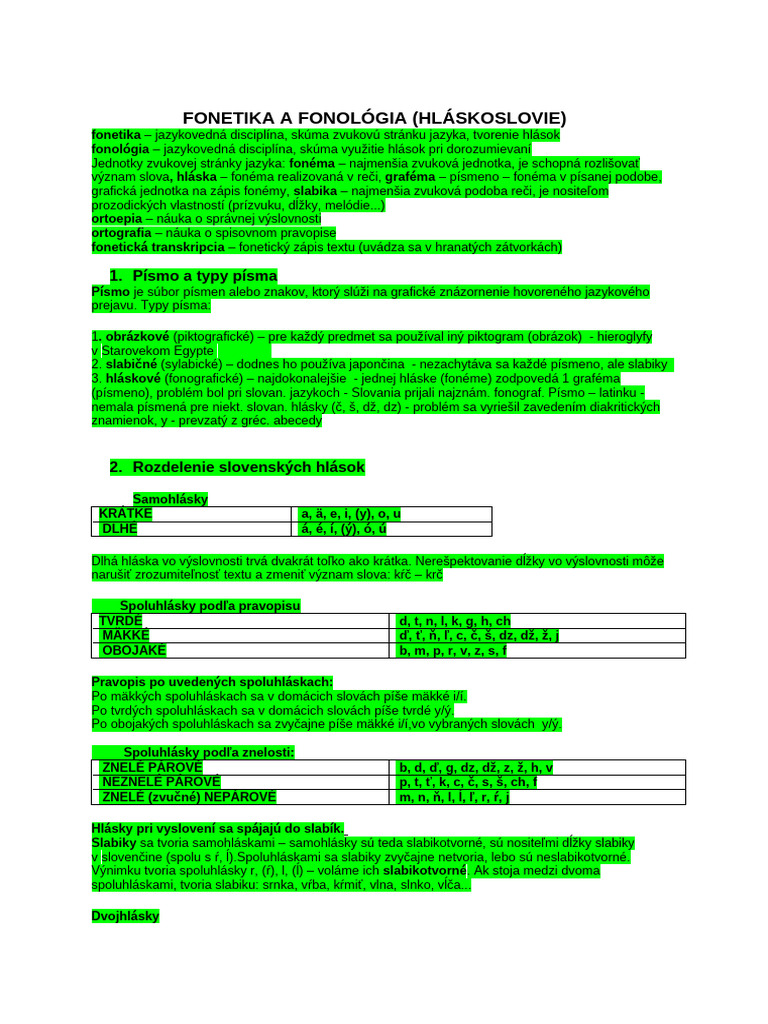 Fonetika A Fonológia | PDF