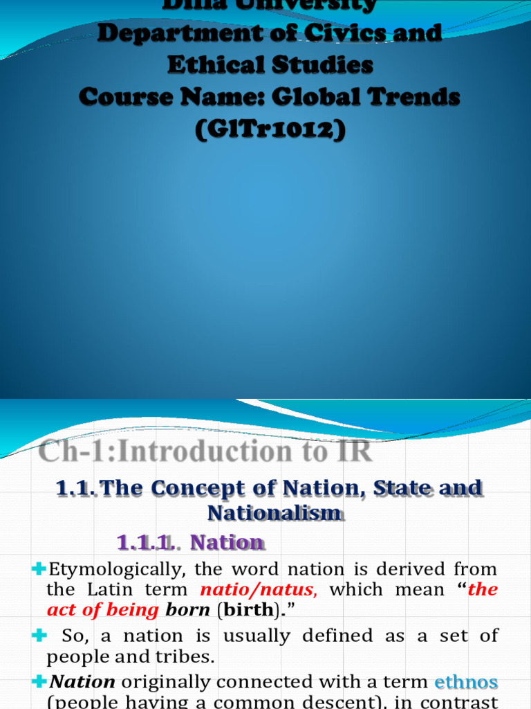 New Global Trend Ppt1 5 All 1 | PDF | Nation | International Relations