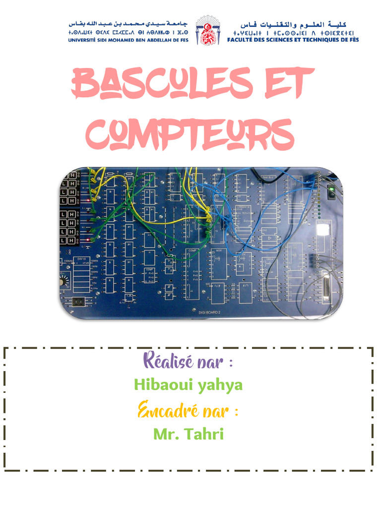 Compte Rendu Électronique Les Bascules | PDF | Circuit électrique | Électronique
