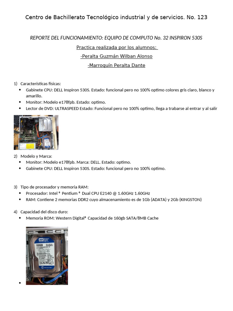 Reporte de PC | PDF