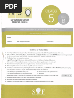 Nso Sample Paper Class-5 2025-26 | PDF