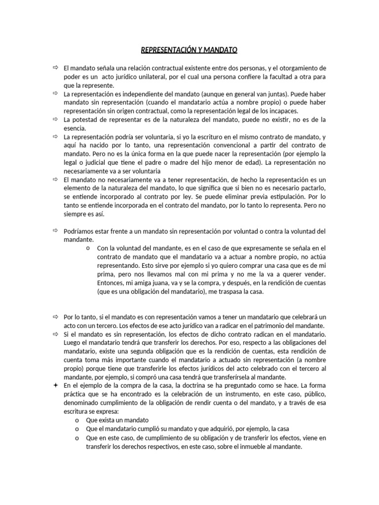 Representación y Mandato Listo | PDF | Justicia | Crimen y violencia