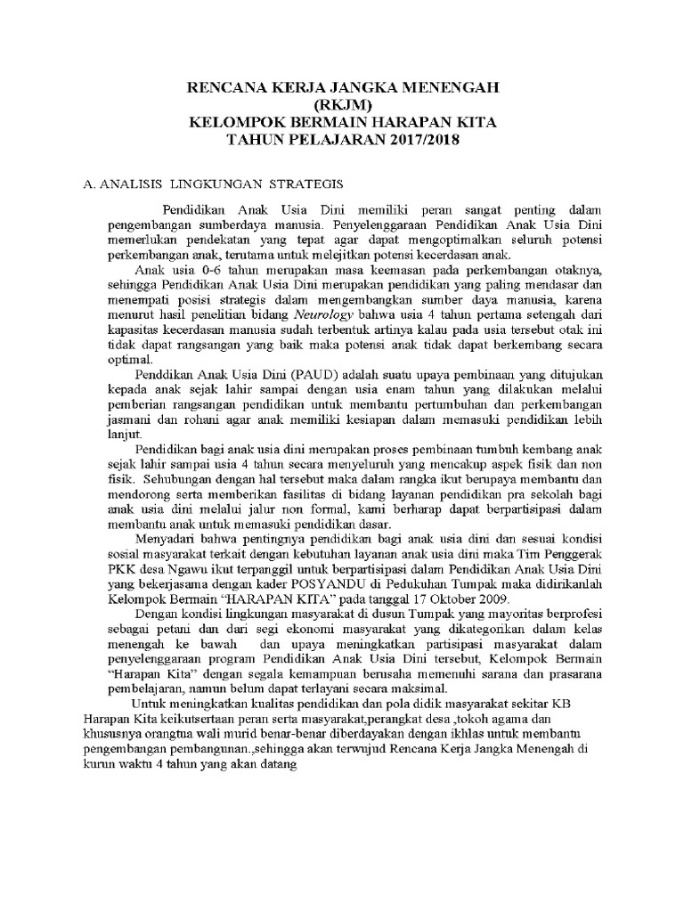 Contoh RKJM | PDF