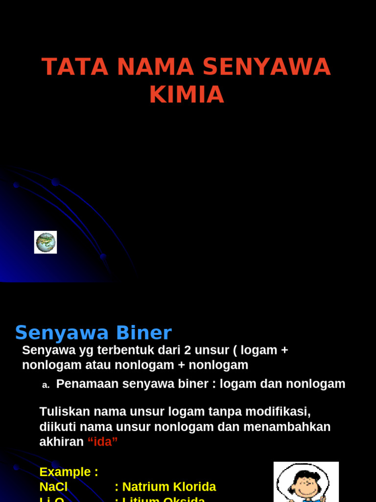 Tatanama Senyawa Kimia - SWD | PDF