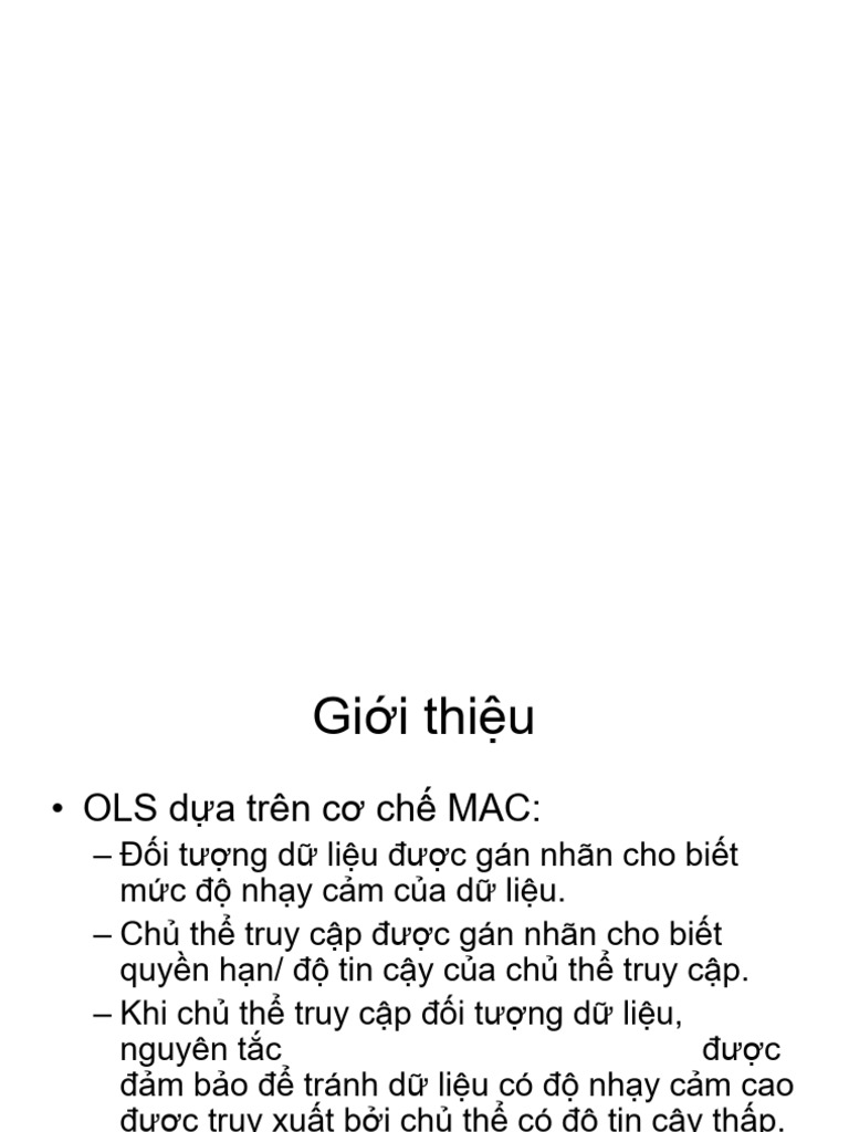 Oracle Label Security - OLS | PDF