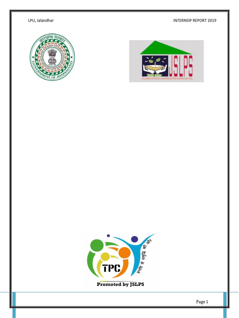 JSLPS Summer Internship Report 2021 | PDF | Textiles | Sewing