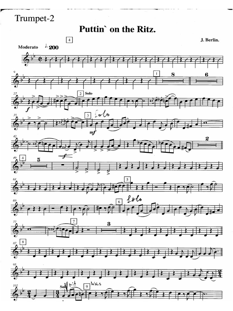 Put in On The Ritz | PDF