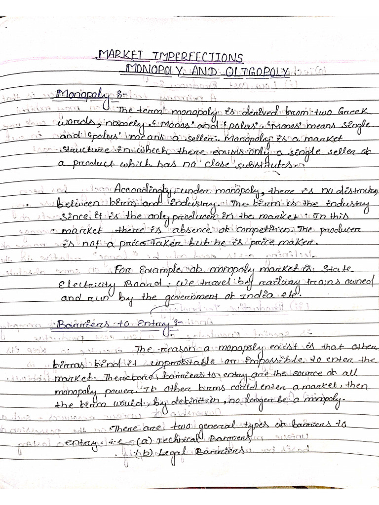 Imperfect Competition 4th Unit | PDF