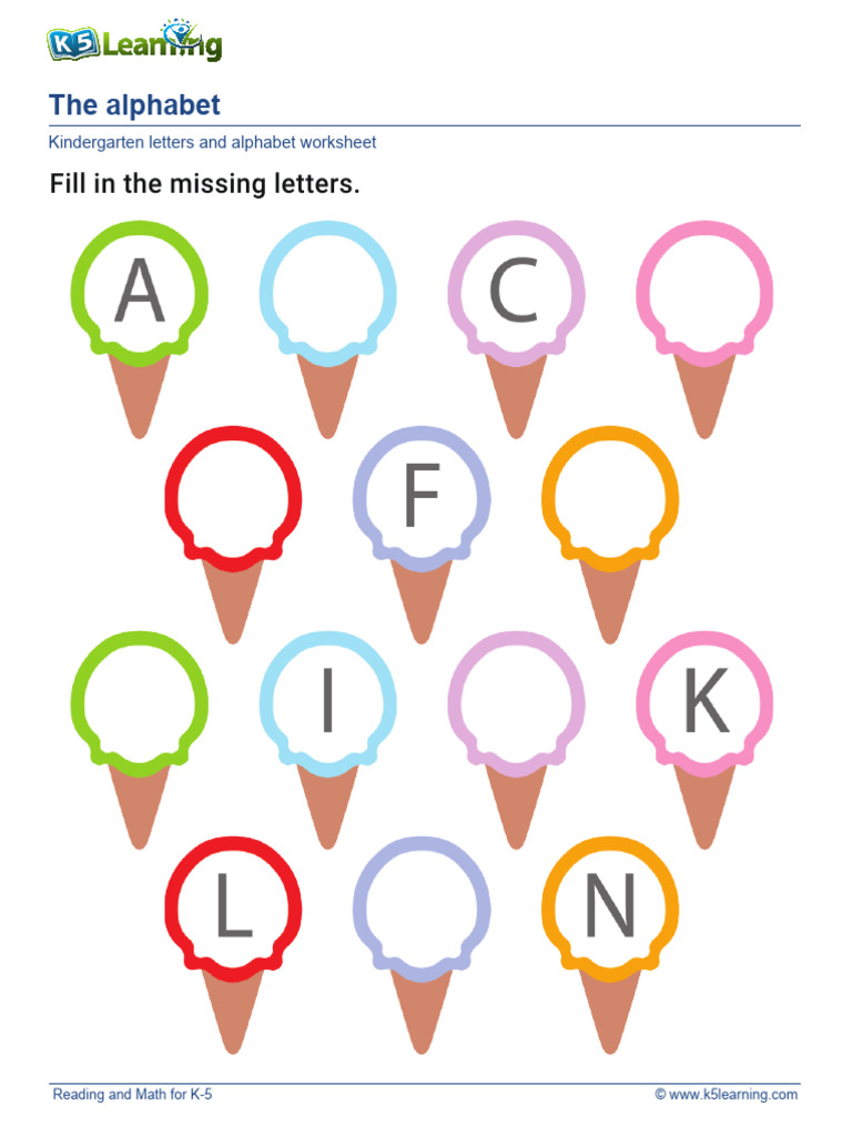 Kindergarten Order of Letters Uppercase 3 | PDF