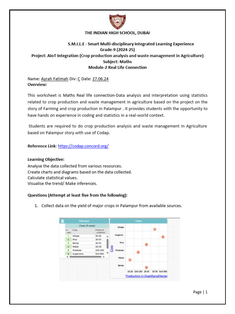 Grade-9 Maths Real Life Connection 2 | PDF | Statistics | Outlier
