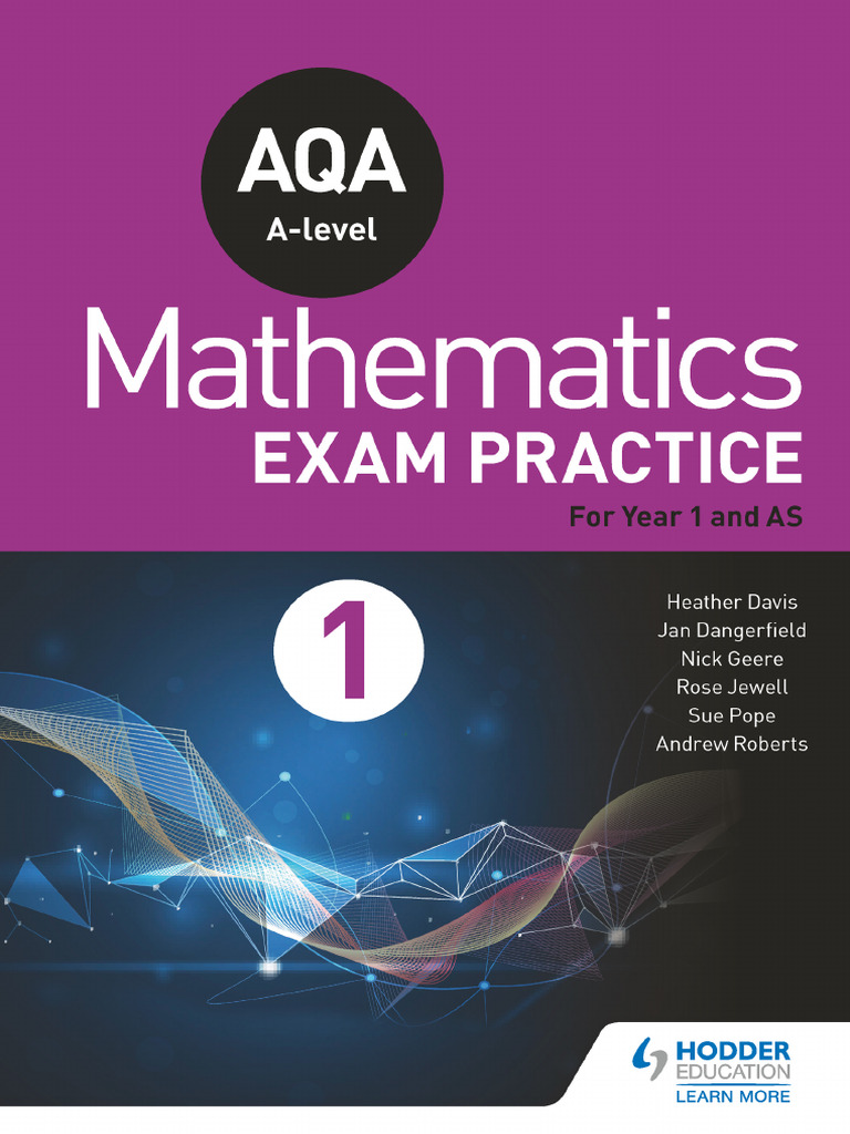 AQA A-Level Maths Year 1 Exam Practice | PDF | Circle | Line (Geometry)