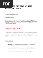 POCSO Act 2012 Presentation | PDF