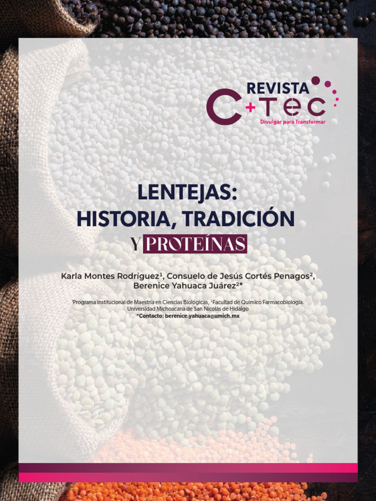 Origen y significado de las lentejas | PDF | Aminoácidos | Alimentos