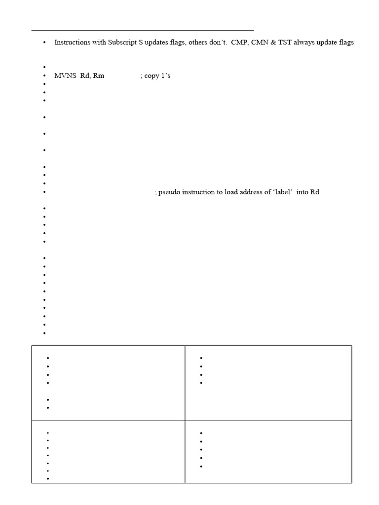 ARM Cortex M0 Assembly Instructions Guide | PDF | Office Equipment | Digital Electronics