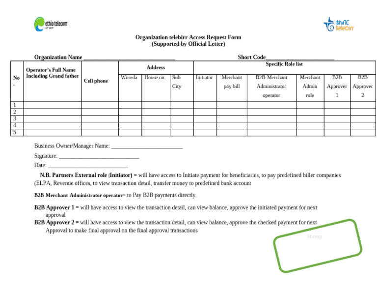 B2B Access Request Form Modified Dec 2023 | PDF