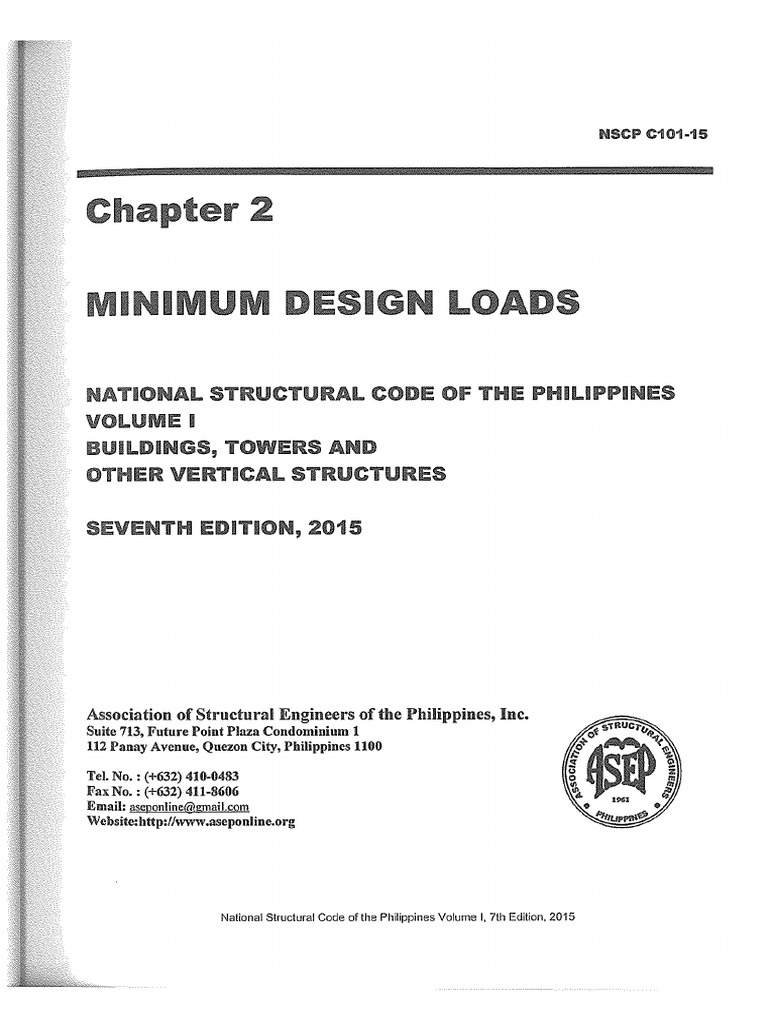 NSCP 2015 SEVENTH EDITION Chapter 2 | PDF