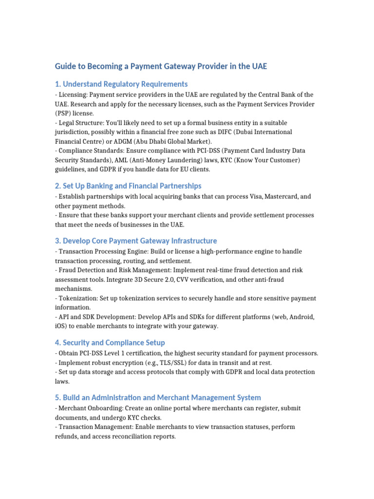 UAE Payment Gateway Provider Guide | PDF | Payment Card Industry Data ...