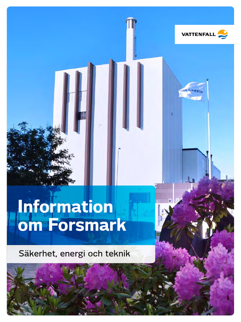 Information Om Forsmark 2013 | PDF