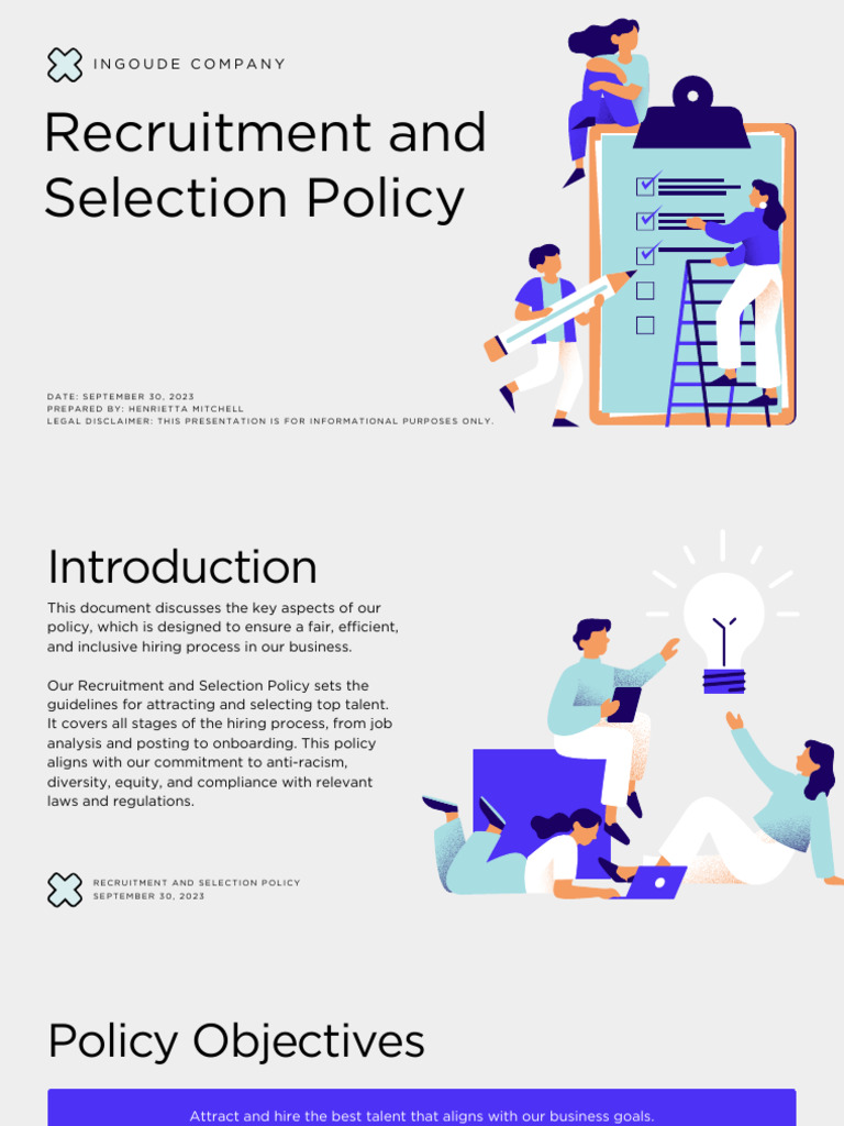Recruitment and Selection Policy Overview | PDF | Recruitment | Business