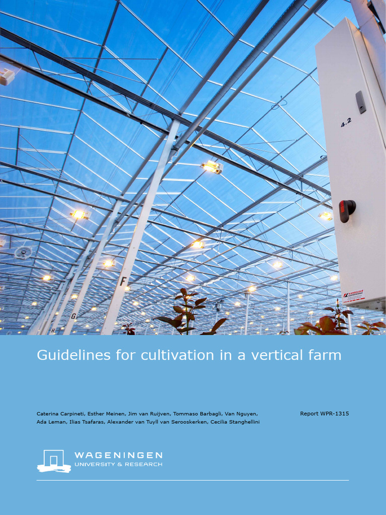 Vertical Farming Cultivation Guidelines | PDF | Electromagnetic ...