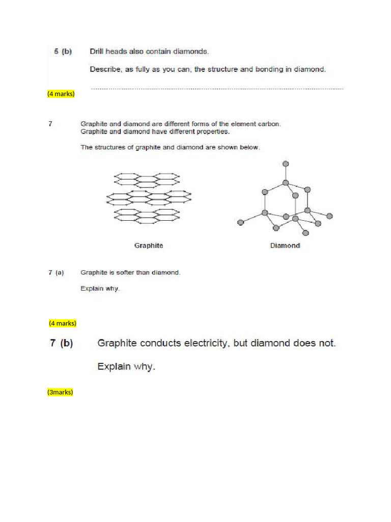 Diamond Exam questions-JCDTCHLTP0197 | PDF