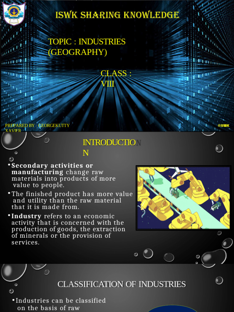Overview of Industrial Classification and Impact | PDF | Steel | Cotton