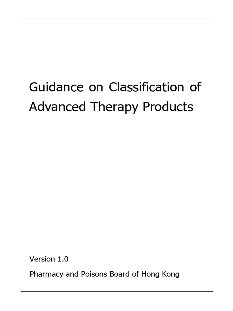 ATP Classification Guidance Hong Kong | PDF | Recombinant Dna | Gene ...