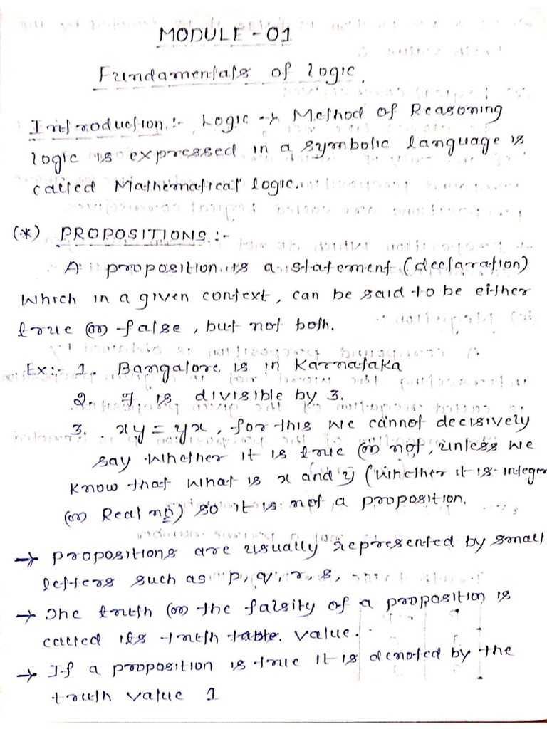 Fundamental of Logic | PDF