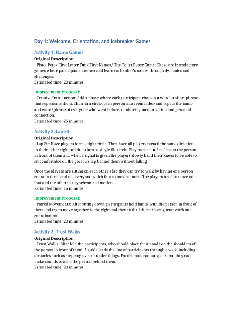 Day - 1 - Program - Improvement Edit | PDF | Recycling