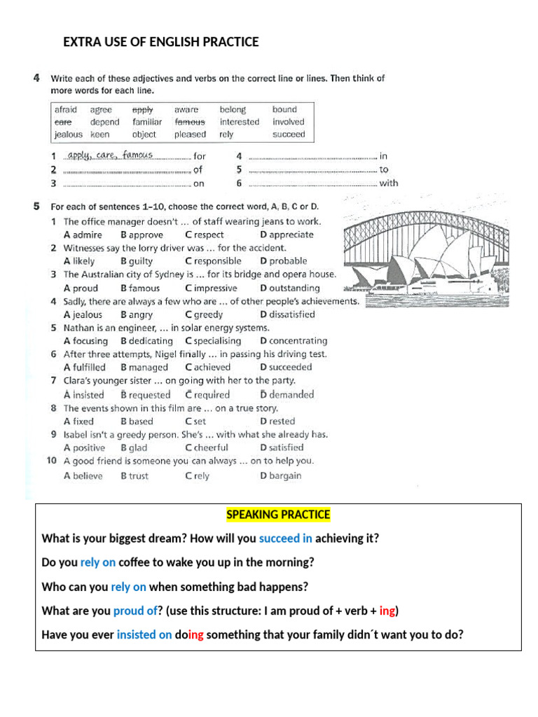 Extra Use of English Practice | PDF