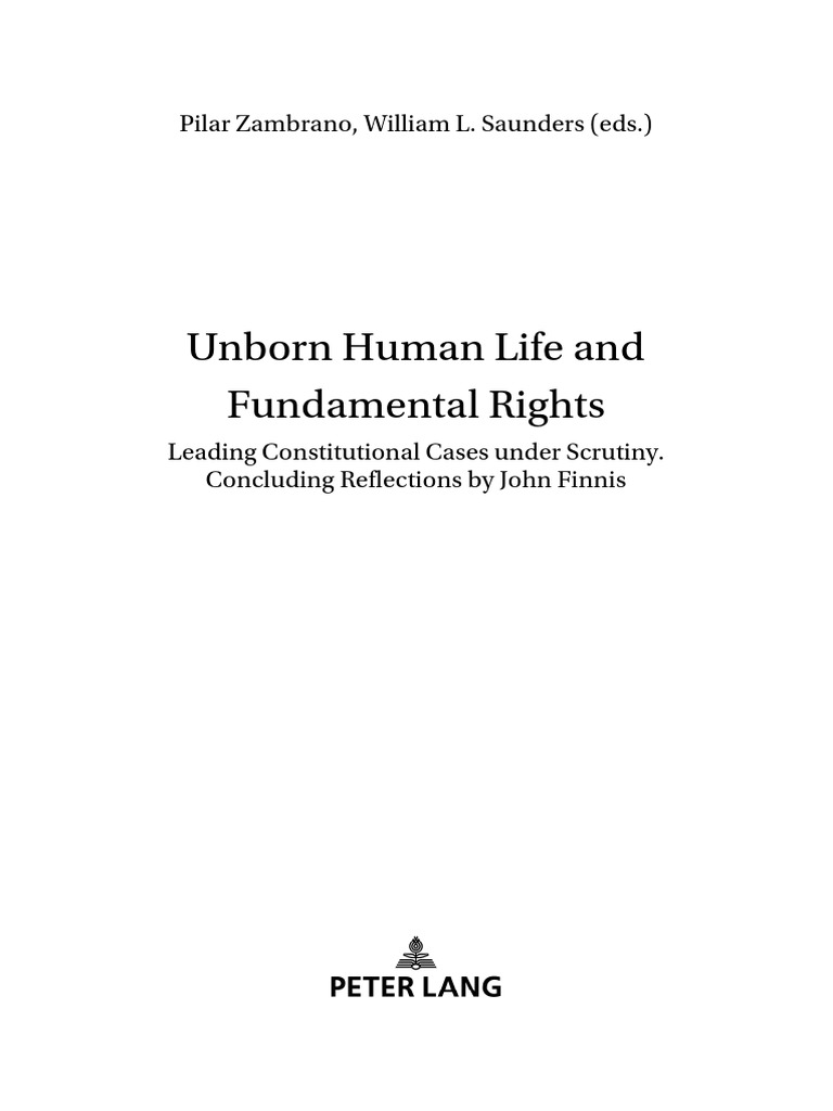 Unborned Human Life (Selección) | PDF | Article Three Of The United ...