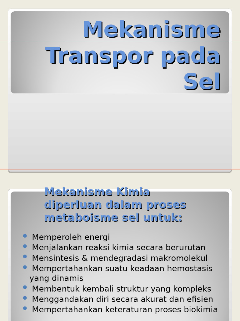 Idk PTM Ke 3 Transport Membran | PDF