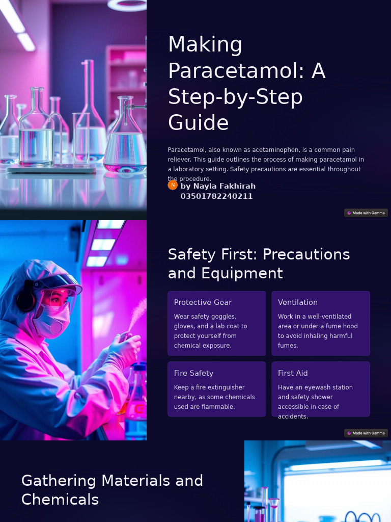 Lab Guide: Making Paracetamol | PDF | Filtration | Crystallization