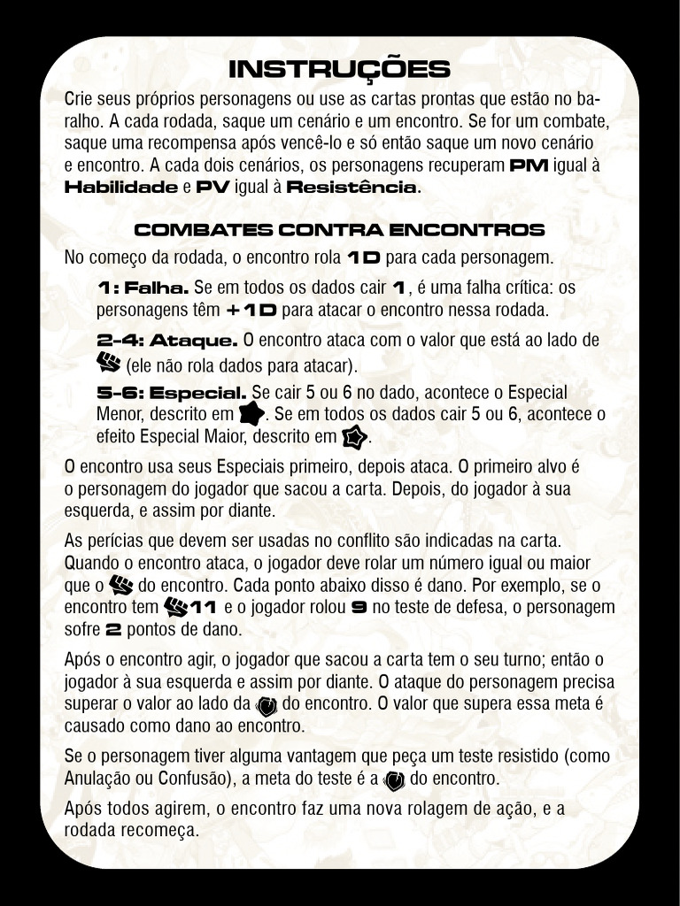 3DeT Victory - Baralho Das Arcas | PDF