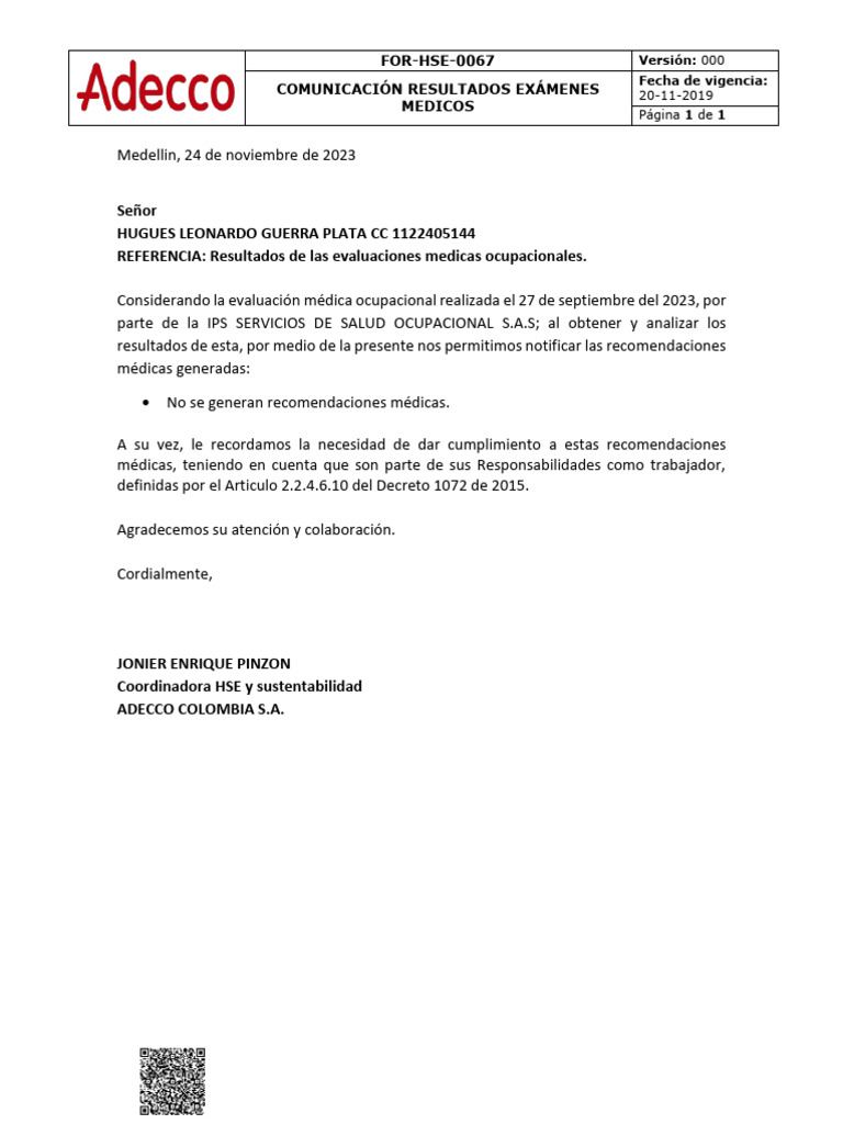 Employee - External - Documentos Adicionales Contratacion - 20231124112126464 | PDF