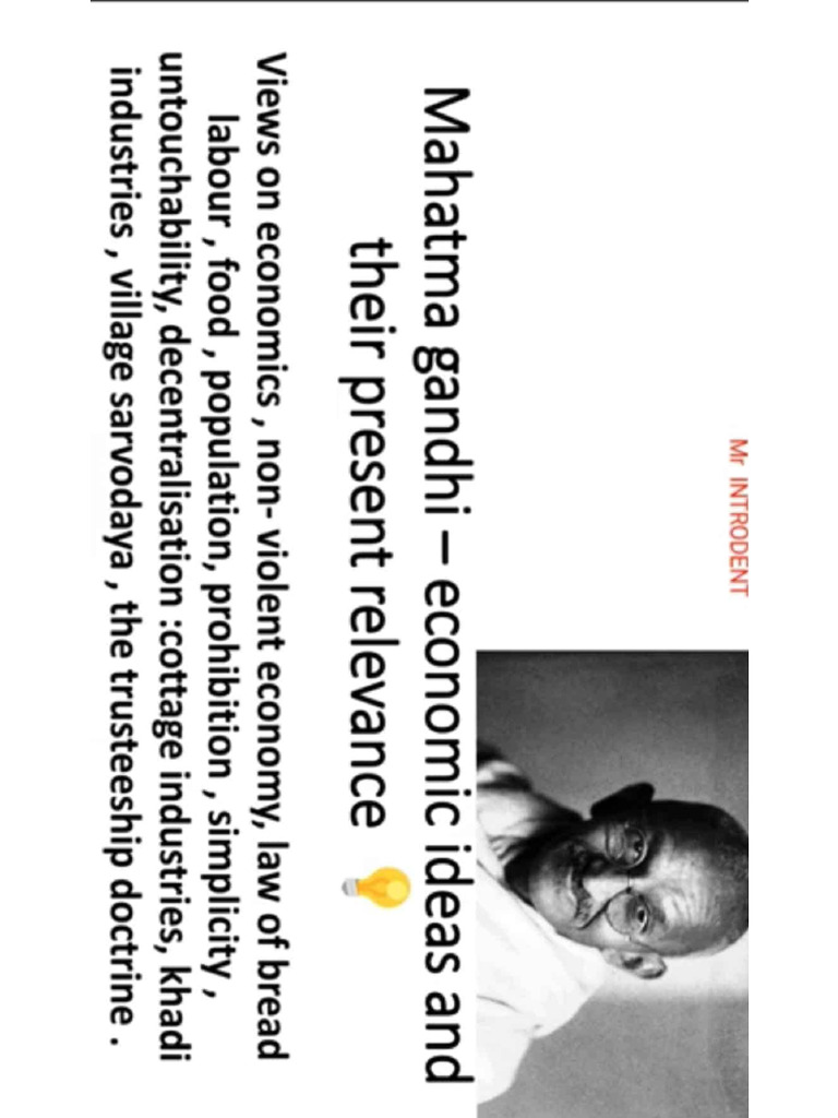 Eco Thoughts of Gandhi and Mehta | PDF