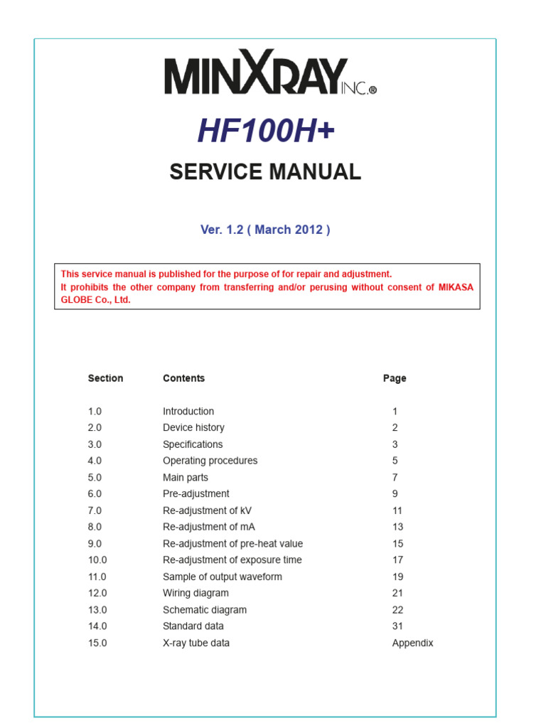HF100H+ Service Ver1.2.pdf - HF100H-service-Ver1.2-Webridged | PDF