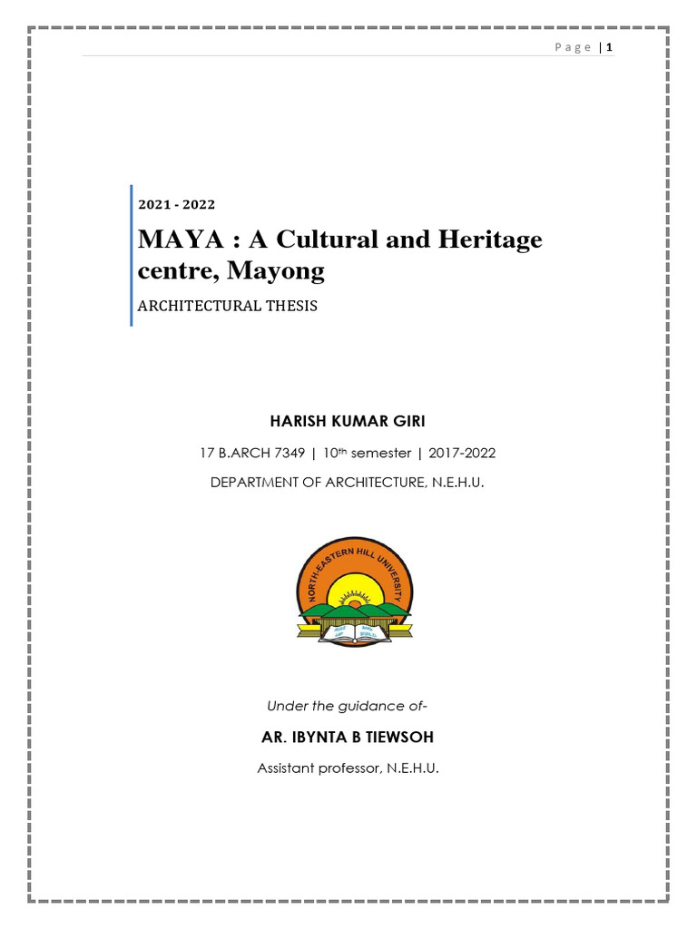 Architectural Thesis A Cultural and Heri | PDF | Mud