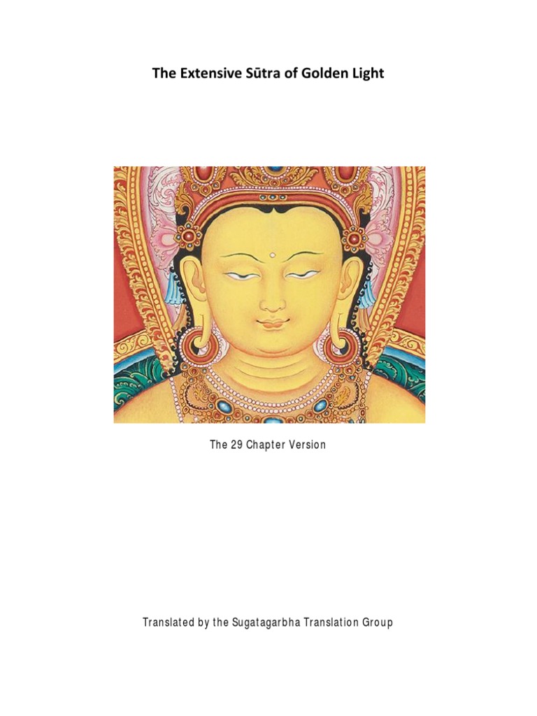 The Extensive Sūtra of Golden Light | PDF | Gautama Buddha | Bodhisattva