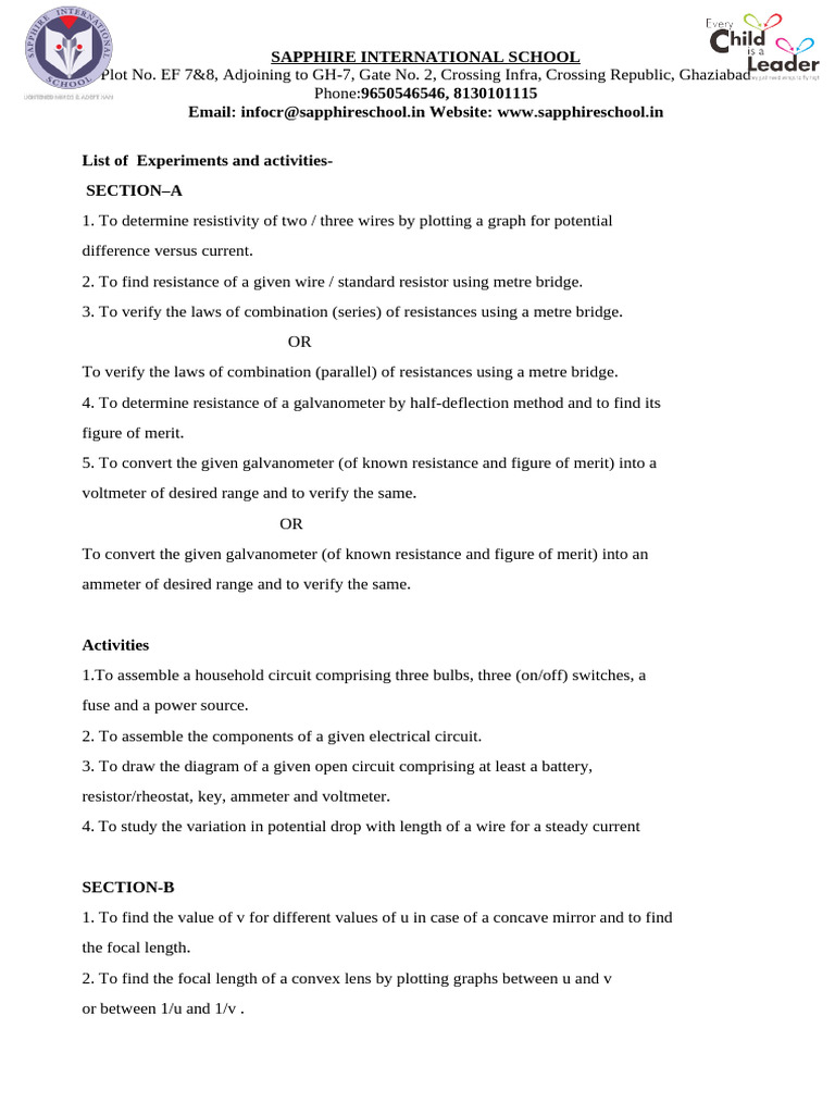 Practicals For Session 24-25 | PDF | Teaching Methods & Materials ...