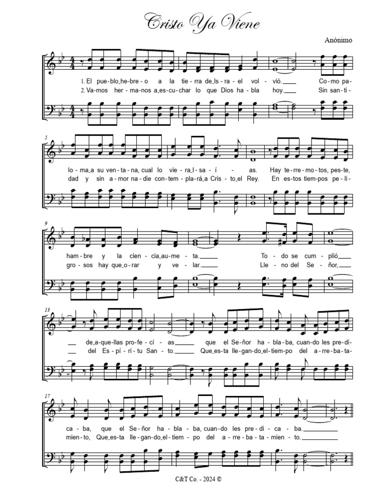 Cristo Ya Viene - Imp | PDF