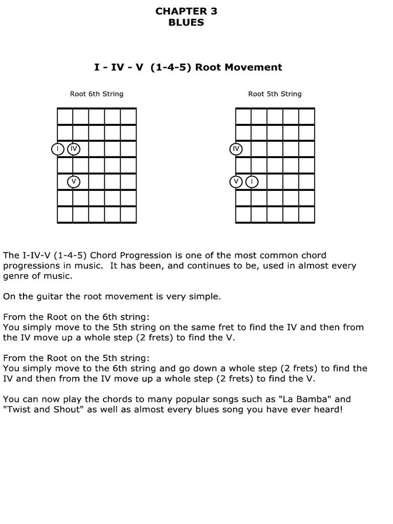1 I IV V Root Movement | PDF