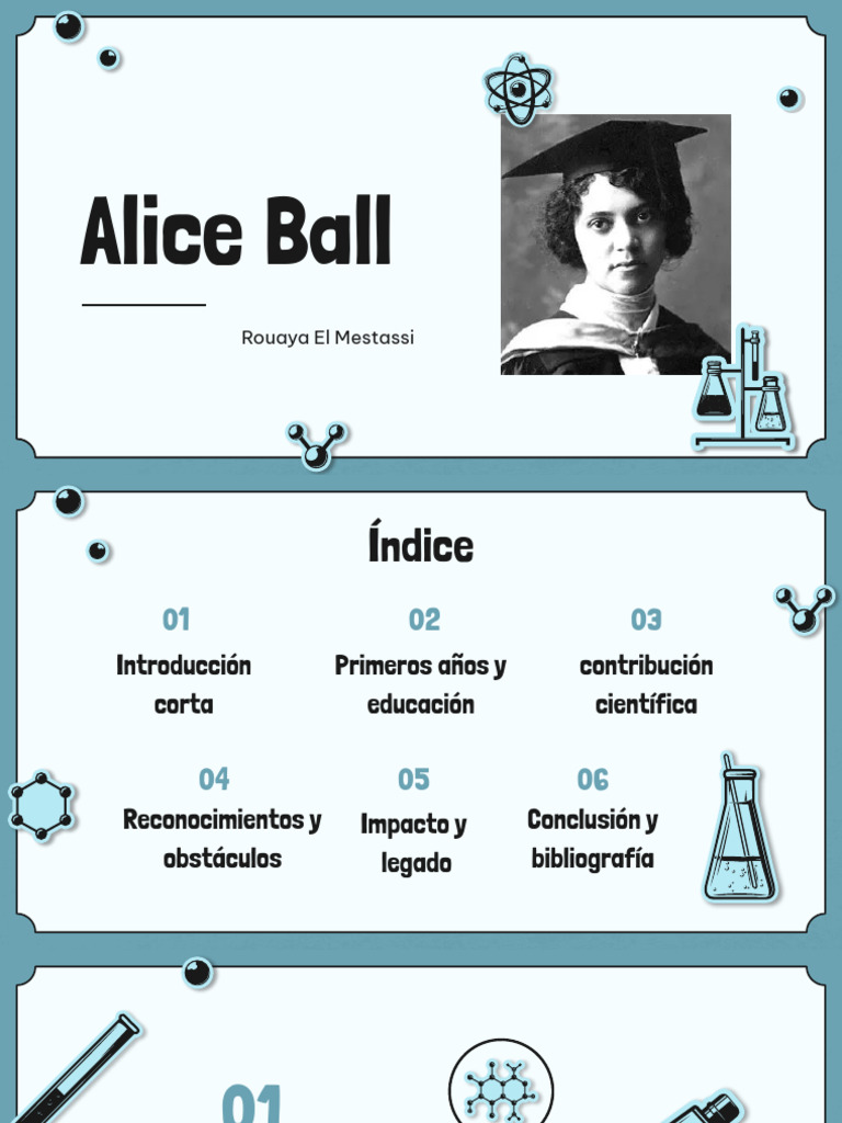 Legado de Alice Ball en la química | PDF