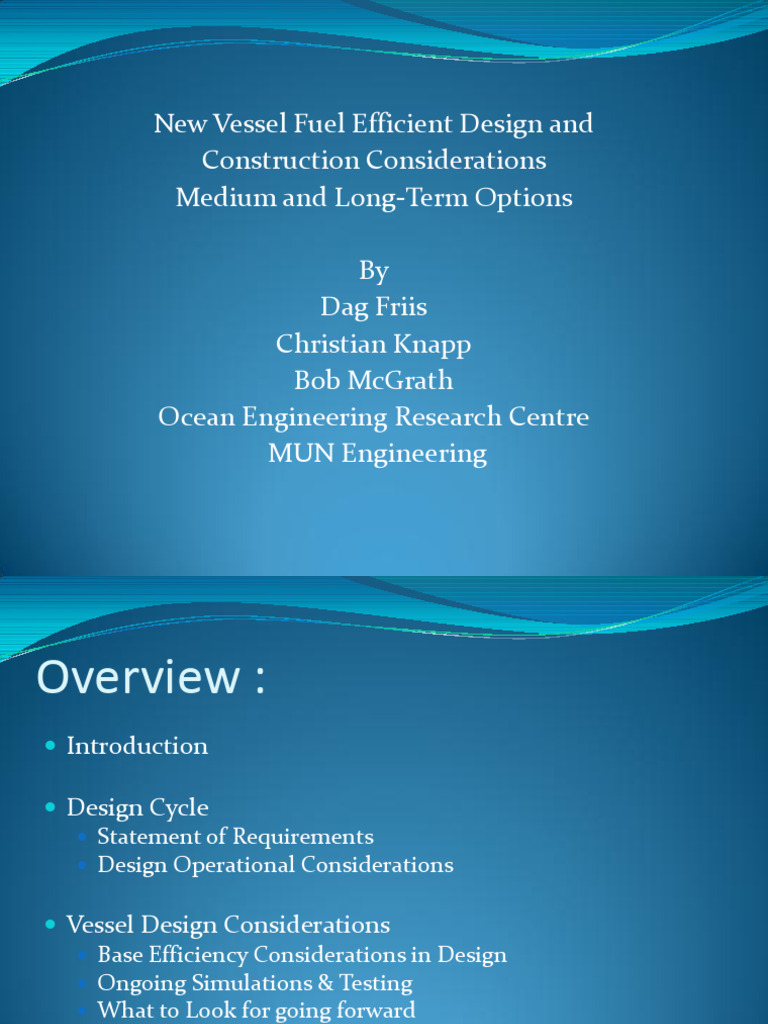 2new Vessel Considerations | PDF | Hull (Watercraft) | Stern