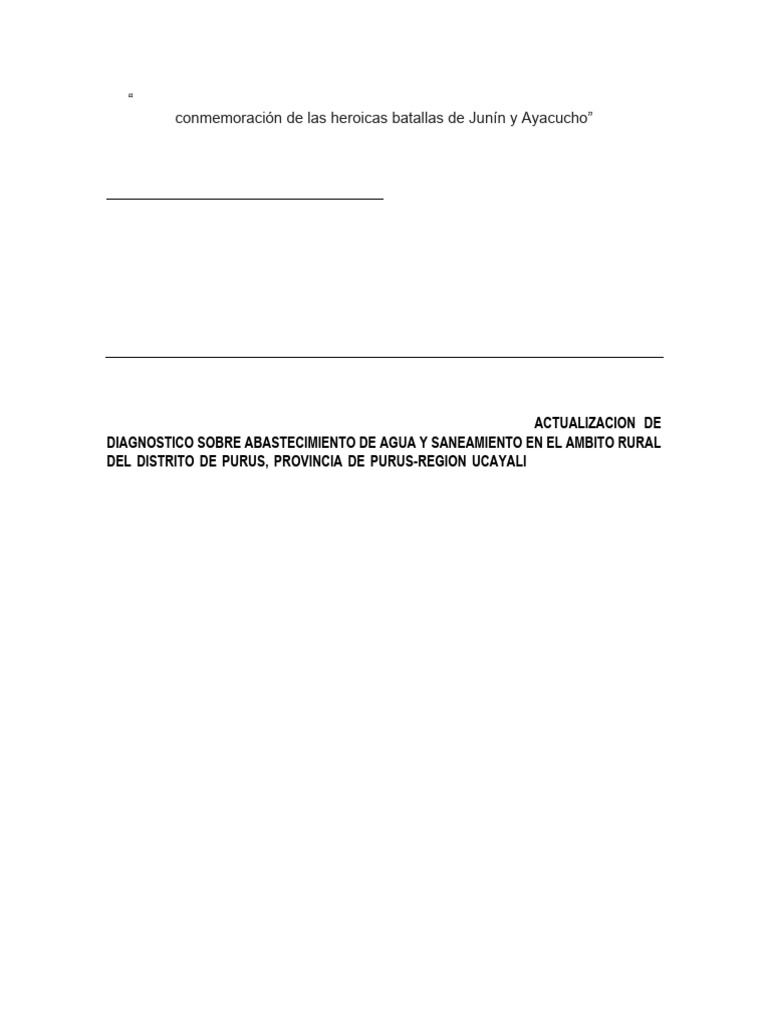 Plan MPP | PDF | Saneamiento | Agua