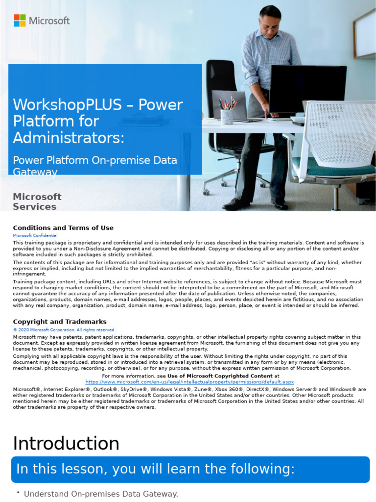 Module 5 Power Platform On Premise Data Gateway Pdf Proxy Server Microsoft Windows