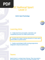 Sports Psych - Carron's Model | PDF | Leadership | Group Cohesiveness