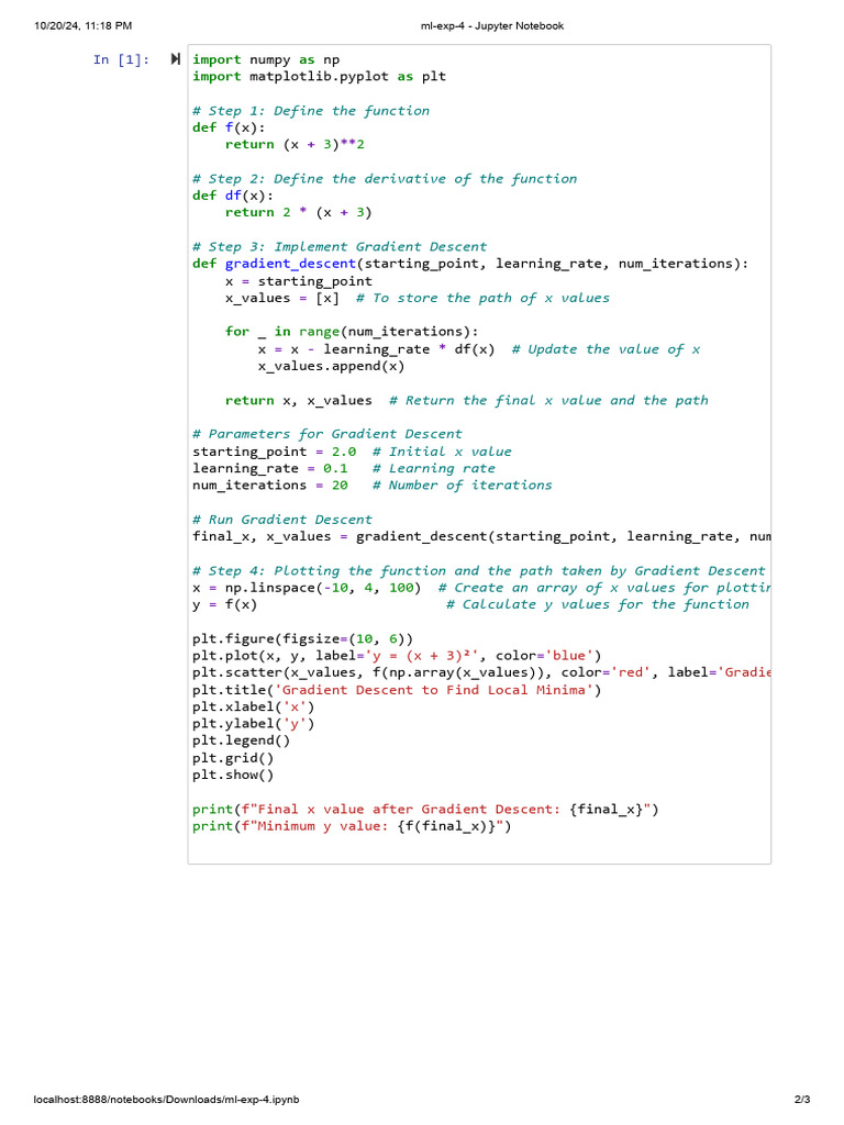 Ml-Exp-4 - Jupyter Notebook | PDF | Mathematics Of Computing | Computational Science